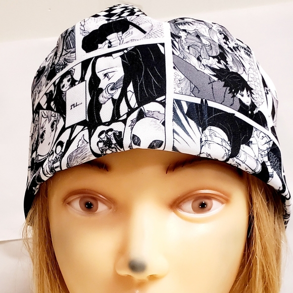 Hand Crafted | Accessories | Demon Slayer Scrub Medical And Nurse Cap ...